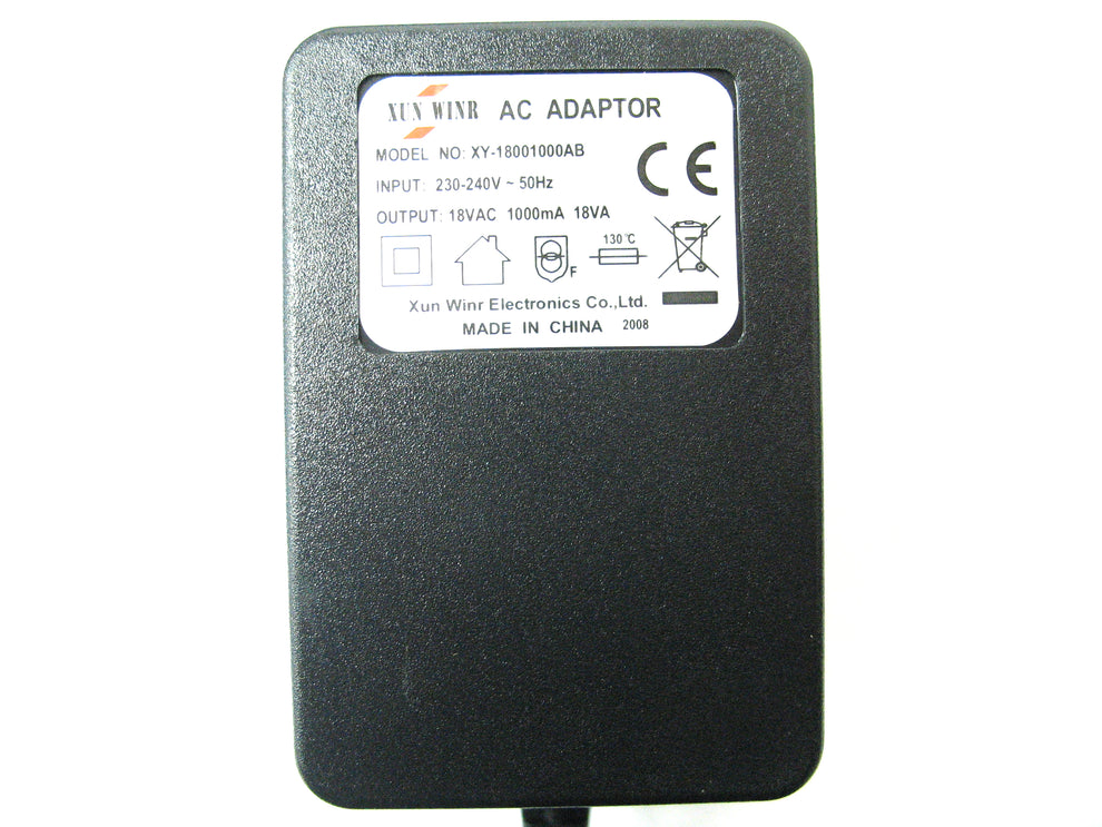 1000ma (1a) 18v 18VA AC/AC (AC Output) Power Adaptor – Power Adaptors UK