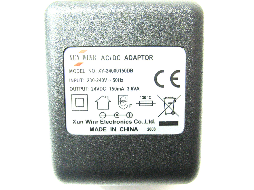 150ma (0.15a) 24v 3.6VA AC/DC Power Adaptor With Built In Socket ...