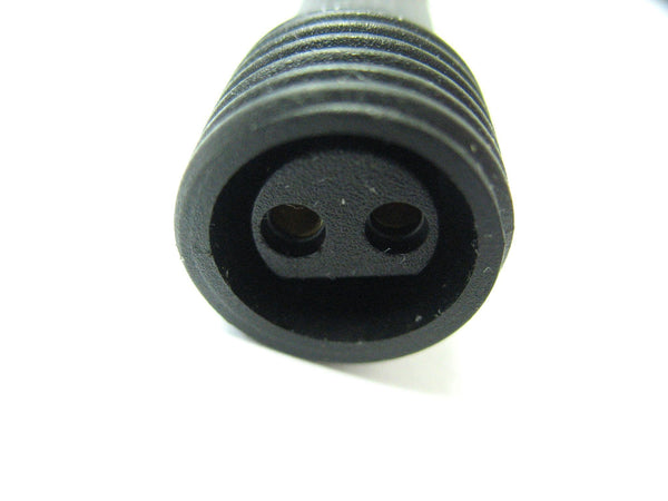 2.1mm x 5.5mm Jack Socket to 2 Pin Half Moon Socket Power Adaptor Lead ...